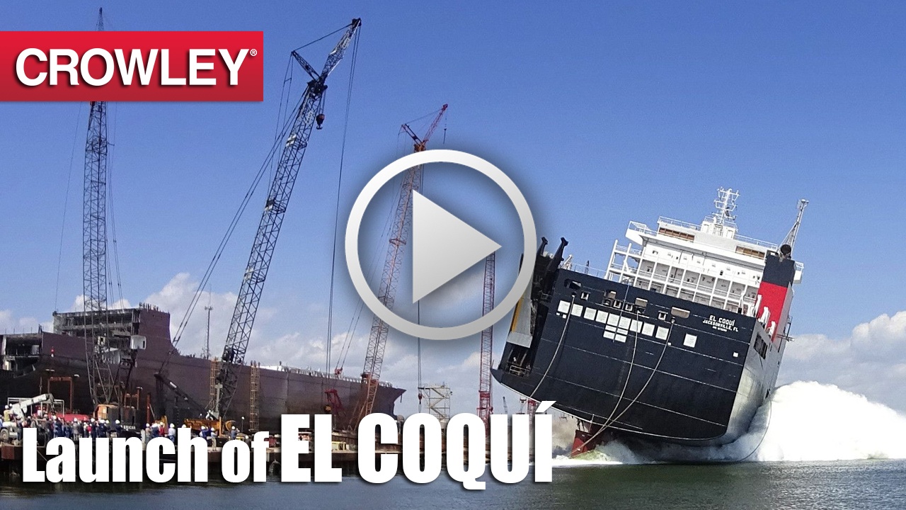 Crowley Launches Industry-Leading, LNG-Powered ConRo Ship at VT Halter ...